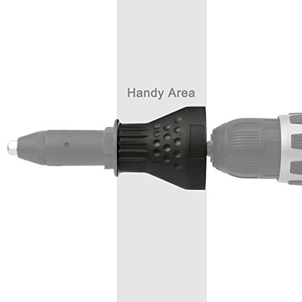 DEKOPRO Rivet Gun for Cordless Drill Riveter Electric Rivet Nut Gun Riveting Tool Cordless Riveting Drill Adaptor Insert Nut Tool