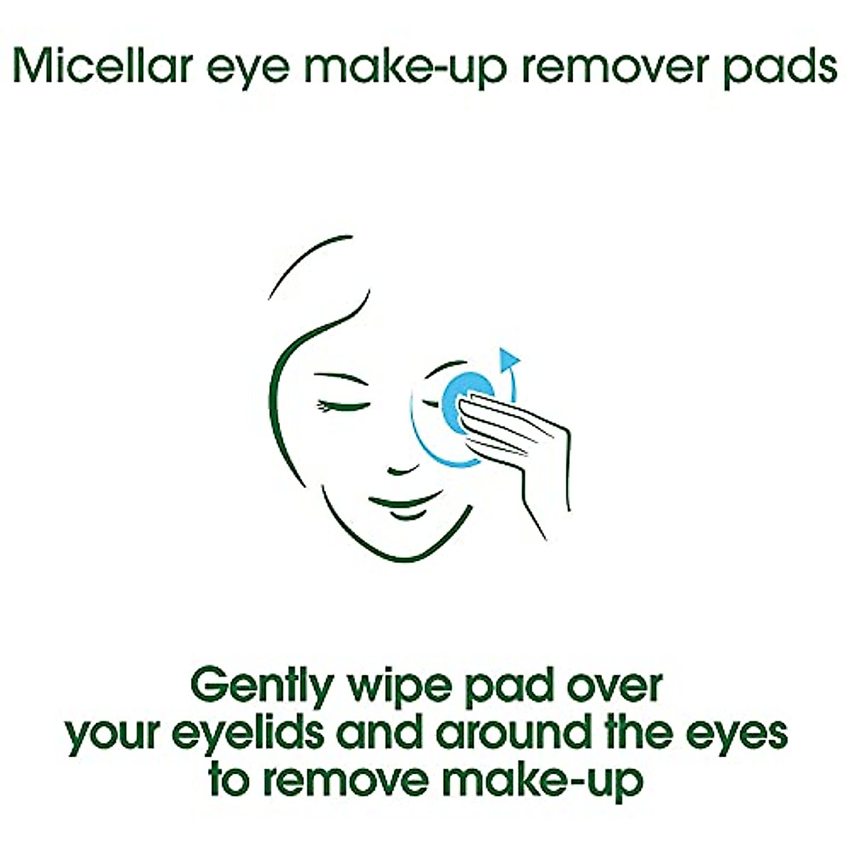 Simple Water Boost Micellar Make-Up Remover, Eye Pads, 30 Count (Pack of 6)