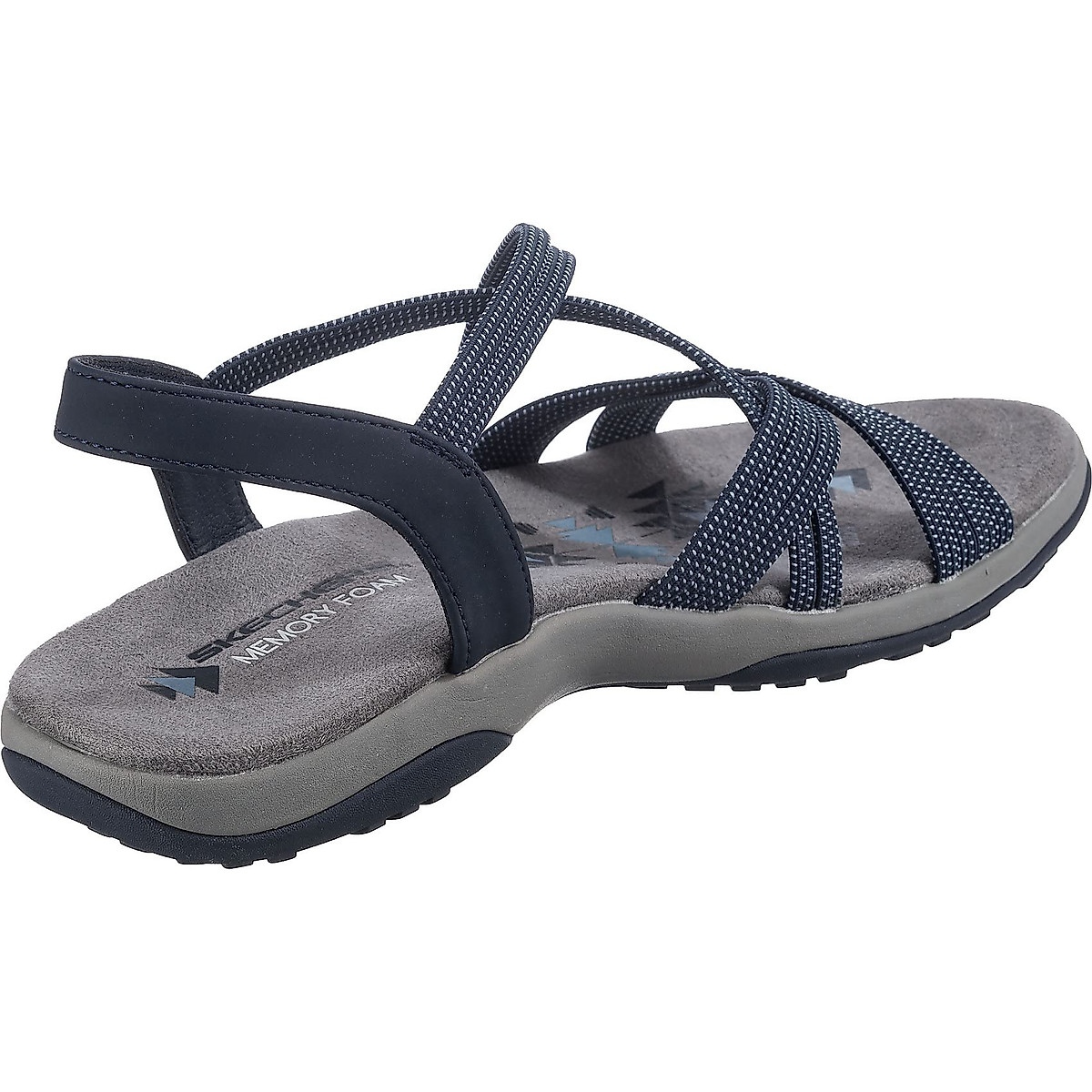 Skechers Women's, Reggae Slim - Turn It Up Sandal Navy 7 M