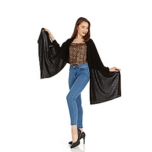 Manio Cashmere 100% Cashmere Knitted Wrap Pashmina Shawl Extra Large Scarf Stole for Women Travel