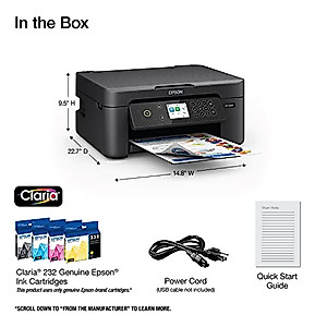 Epson Expression Home XP-4200 Wireless Color All-in-One Printer with Scan, Copy, Automatic 2-Sided Printing, Borderless Photos and 2.4" Color Display