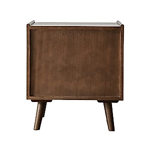 ESPSENT Modern 2-Drawer Nightstand Bedside Table Solid Wood Sofa Side End Table Bedroom Night Stand with Legs