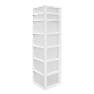 MQ Eclypse 7-Drawer Plastic Storage Unit in White