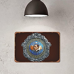 National Intelligence Organization (Türkiye Millî İstihbarat Teşkilatı) 3D Tablo Poster Sign Metal Tin Sign Wall Art Decor - Retro Sign for Home Decor Gifts - 8x12 Inch