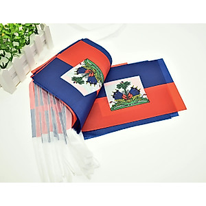 Ckexin Haiti Flags Haitian Small String Pennant Banner Hanging Flags Decorations