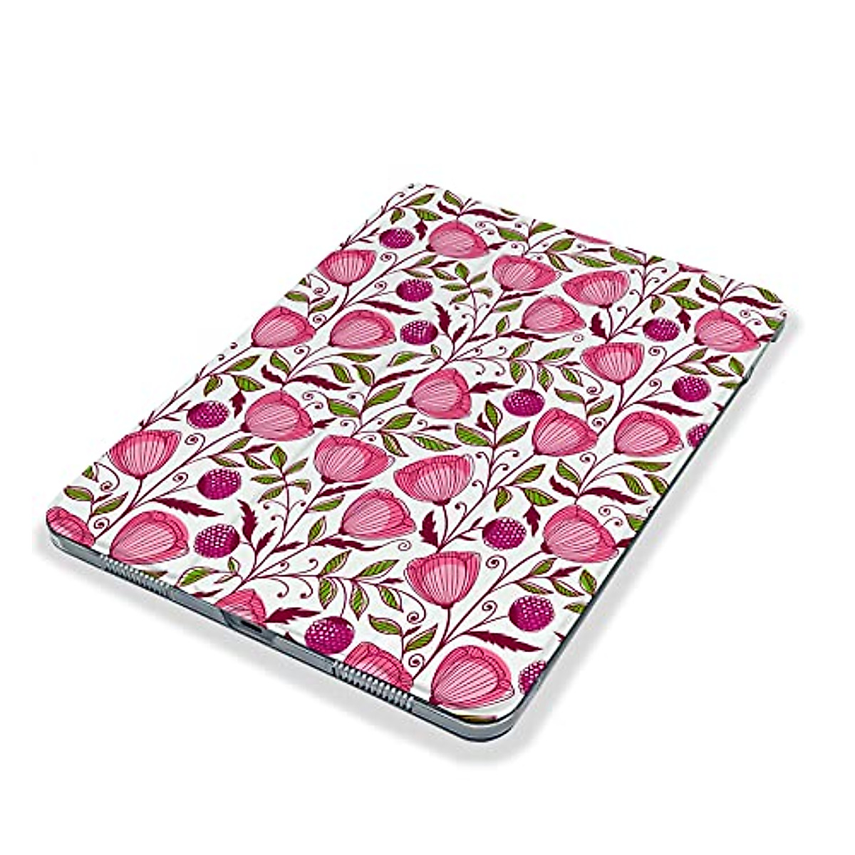 Kawaii Pink Flower Cute Berry case Compatible with iPad Mini Air Pro 7.9 8.3 9.7 10.2 10.9 11 12.9 inch Pattern Cover New 2022 2021 Trifold Stand 3 4 5 6 7 8 9 Generation 465 (10.2" 7/8/9 gen)