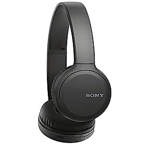 Sony WH-CH510 Wireless Bluetooth On-Ear Headphones (Black), USB-C Charging and Built-in Microphone with Knox Gear Hard-Shell Case Bundle (2 Items)