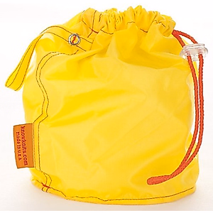 Yellow Small GoKnit Pouch Project Bag w/ Loop & Drawstring