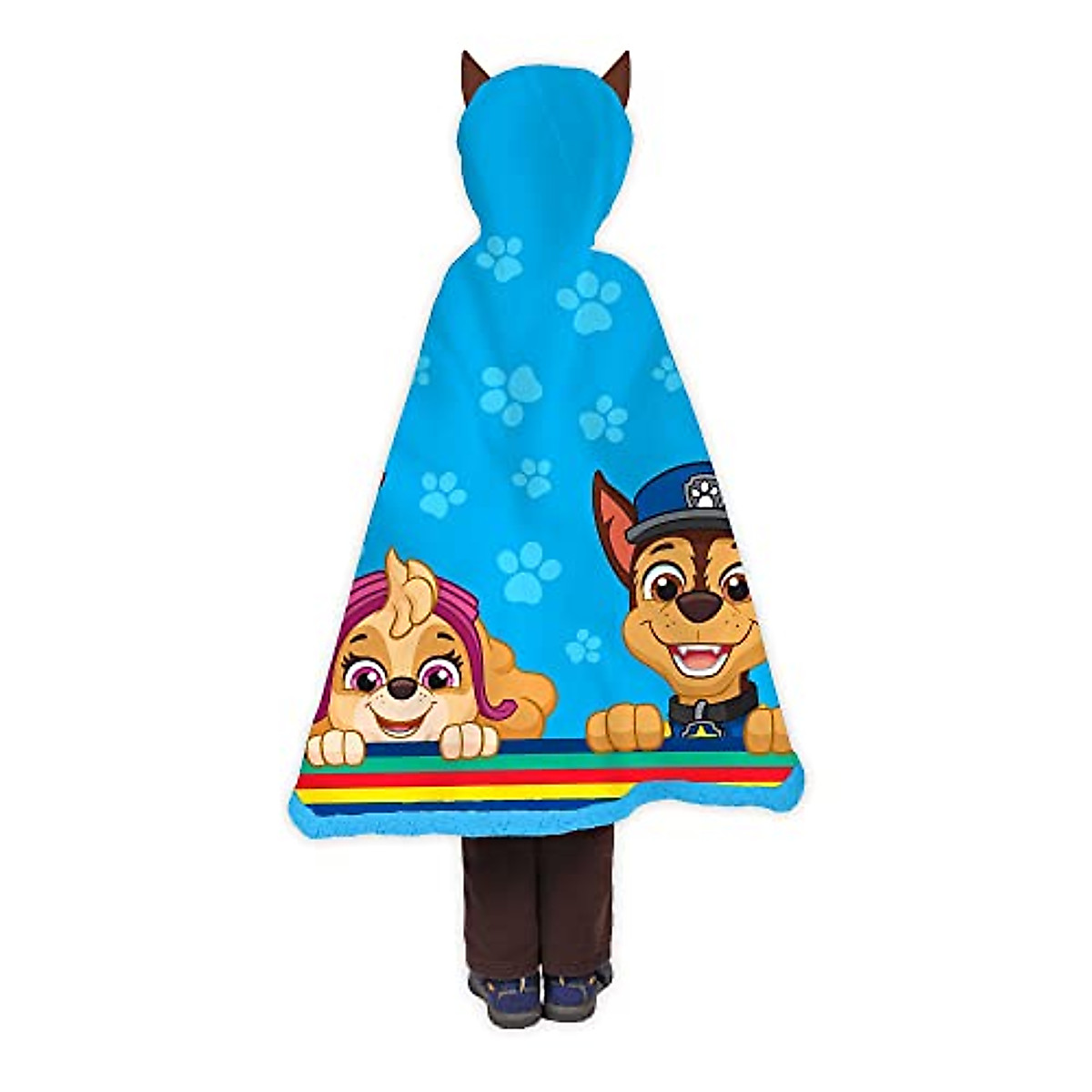 Franco Paw Patrol Kids Bedding Plush Snuggle Wrap Hooded Blanket, 31" x 54", (Official) Nickelodeon Product
