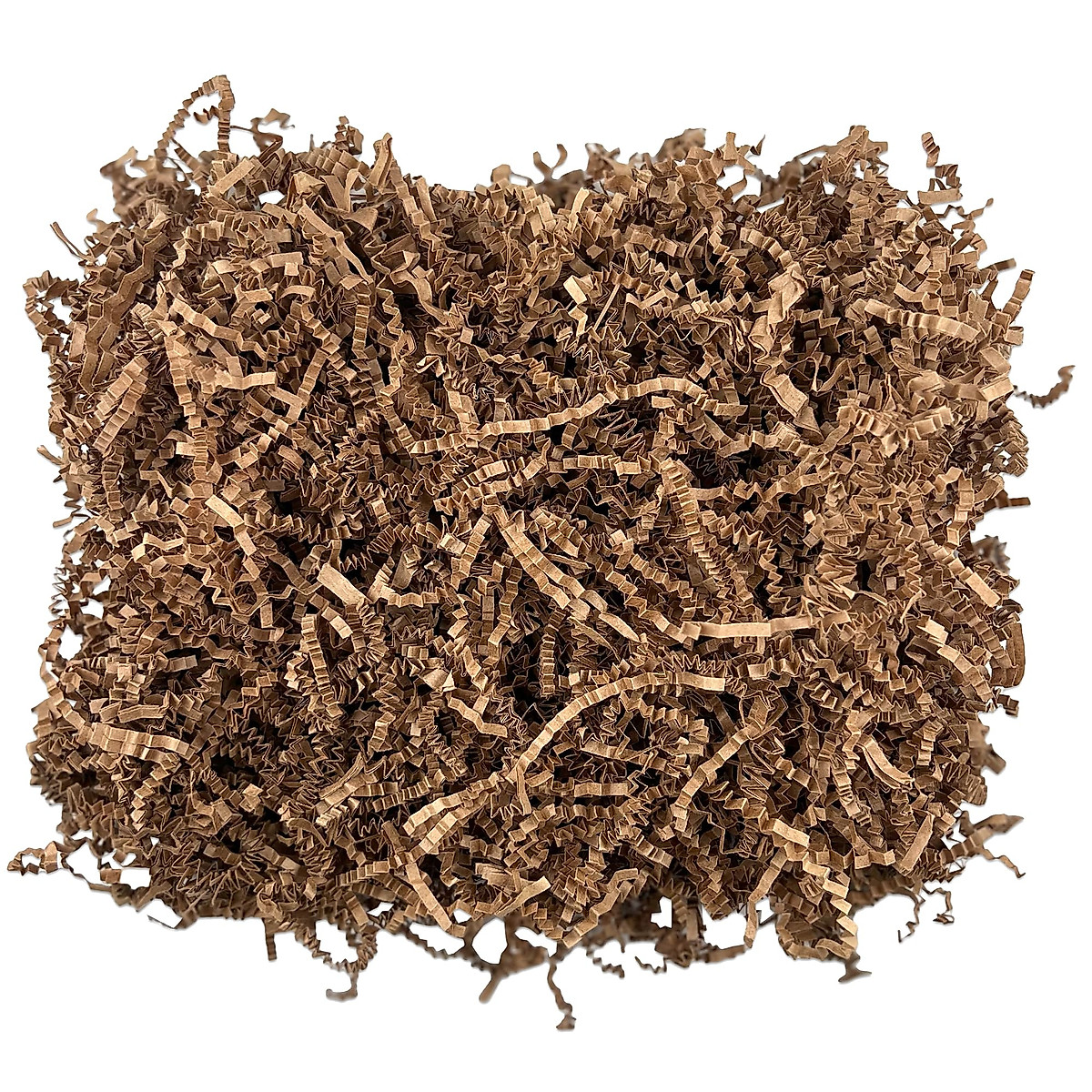 Mighty Gadget 1 LB Kraft Crinkle Cut Paper Shred Filler for Gift Wrapping & Basket Filling