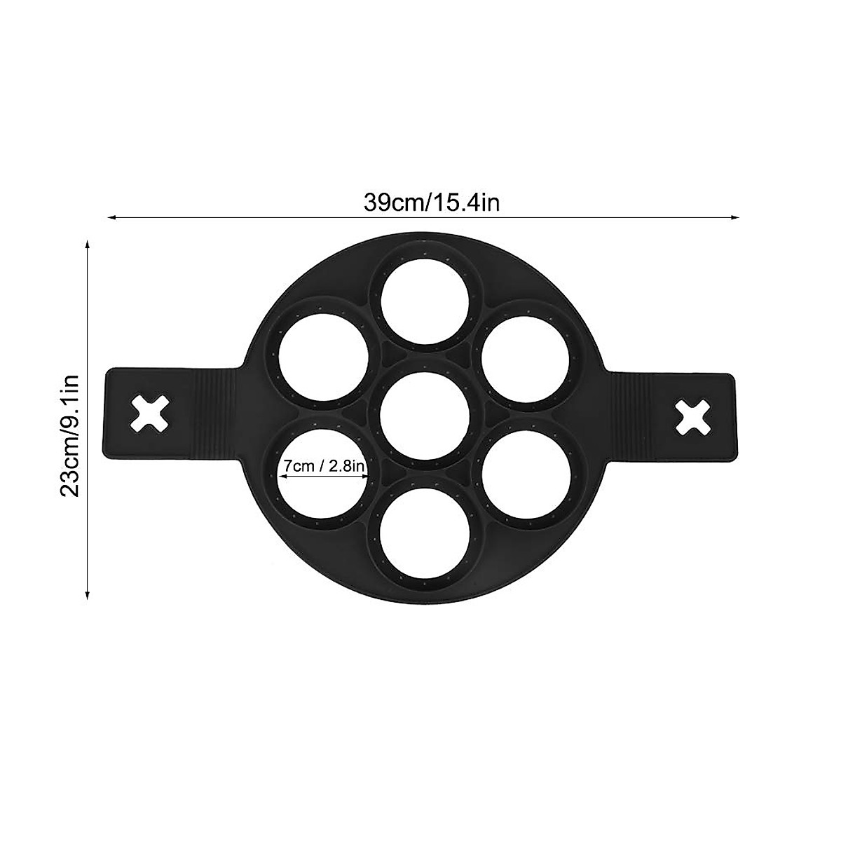 Omelette Egg Pancake Making with Handles DIY Baking Tools Kitchen Non Stick Silicone Pancake Machine Omelet