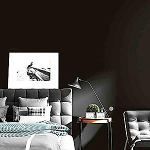 practicalWs (15.7" x118" Black Wallpaper Self Adhesive and Removable Peel and Stick Vinyl Film Stick Paper Easy to Apply Wall Coverings Shelf Home Decorative Liner Table and Door Reform