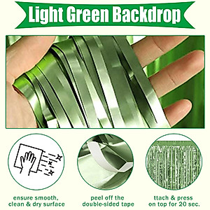 Vlipoeasn 33PCS Bachelorette Party Decorations - Green Bride to Be Party Decoration Kit, Bride to Be Sash, Crown, Veil, Foil Curtains, Champagne Bottle Goblet Balloons, Bridal Shower Party Supplies