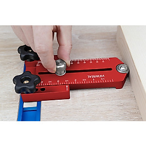 ViewReal Extended Thin Rip Jig Table Saw Band Saw Jig Table Saw Fence Guide Compatible With Most Router Table Band Saw, Table Saw Accessories For Cutting Repetitive Narrow Strips