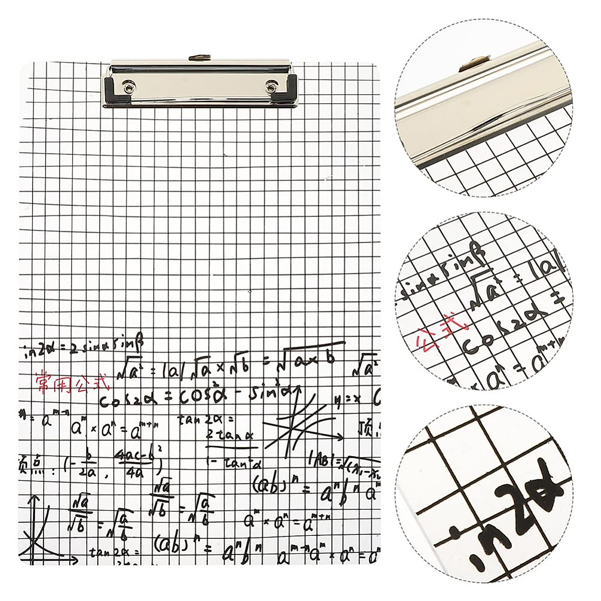 VOSAREA 2pcs Transparent Board Clip Document clipboard Office Supplies folders clipboard Standard Clip Sketch clipboard Clip hardboard Pocket Folder exam Paper Clips Acrylic Thin a4