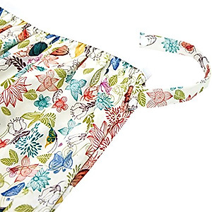 wegreeco Reusable Diaper Pail Liner for Cloth Diaper,Laundry,Kitchen Garbage Cans(2 Pack, Jade, Camellia)