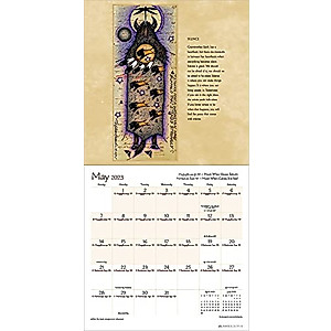 The Lakota Way 2023 Wall Calendar: Native American Wisdom on Ethics and Character | 12" x 24" Open | Amber Lotus Publishing