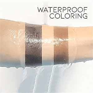 2PCS Hair Shadow Powder Stick, Waterproof Root Touch Up and Shading Sponge Pen for Covering Gray Hair, Thin Hair Areas (Black)