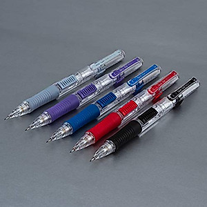 Pentel Quick Click Mechanical Pencil, (0.5mm), Fine, Gray Barrel, Box of 12 Pencils (PD215N)