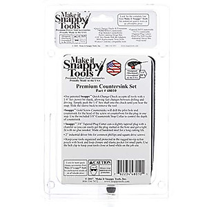 Snappy Tools Deluxe Countersink Set in Belt Clip Pouch #48010