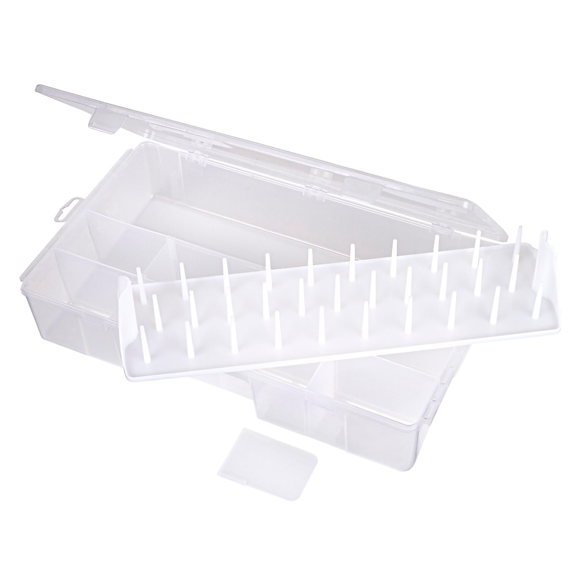 ArtBin 7003AB Sew-Lutions Sewing Supply Storage System with Lift-Out Thread Spool Tray, [1] Plastic Storage Case, Clear