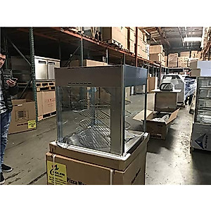 Pizza Warmer Merchandiser 18"Rack Rotating 4-tier NSF Certified Self Service Countertop Cabinet show Case RTR-158L