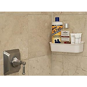 LINDSAYIT Suction Cup Shower Caddy Shelf Rectangle