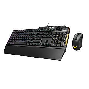 ASUS TUF Gaming Keyboard Mouse Combo | K1 RGB Keyboard, M3 Lightweight Mouse, Aura Sync RGB Lighting, Comfortable & Rugged Design, Armoury Crate Software, Programmable Buttons for PC Gamers