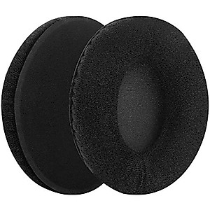 Geekria Comfort Velour Replacement Ear Pads for Sennheiser HD418, HD419, HD428, HD429, HD439, HD438, HD448, HD449 Headphones Ear Cushions, Headset Earpads, Ear Cups Cover Repair Parts (Black)