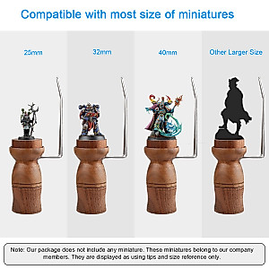 Jucoci Painting Handle for Miniautres Paint Handle Compatible with DND Miniatures, Scale Model, Fantasy Figurines