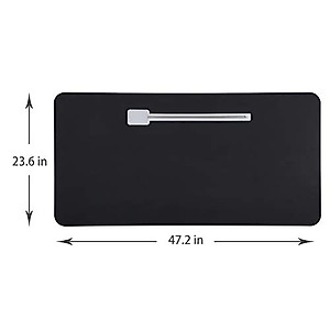 ApexDesk 47" Computer Desk, Modern Simple Style Desk for Home Office, Study Student Writing Desk - Black