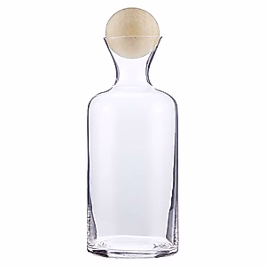 Santa Barbara Design Studio Table Sugar Classic Decanter, 40-Ounce, Glass/Wood