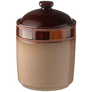 Gibson Elite Estebana Casa Dinnerware, 3-Piece Cannister Set, Beige/Brown