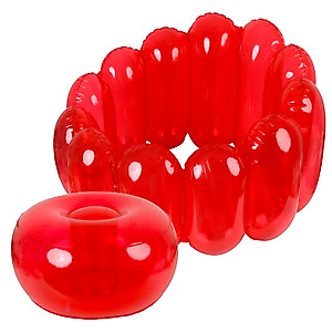 SUNKOX Jelly Inflatable Chair,Jelly Chair,Jelly Collection Inflatable Chair,Inflatable Sofa,Indoor Outdoor Portable Blow Up Couch,for Indoor Outdoor Camping, Party, Beach, Hiking, Yard (Orange)