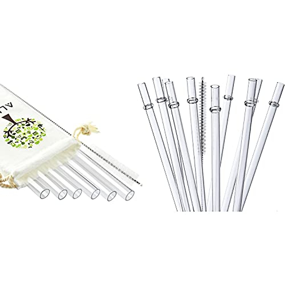 ALINK 10 Tritan Reusable Straws + 6 Tritan Smoothie Straws