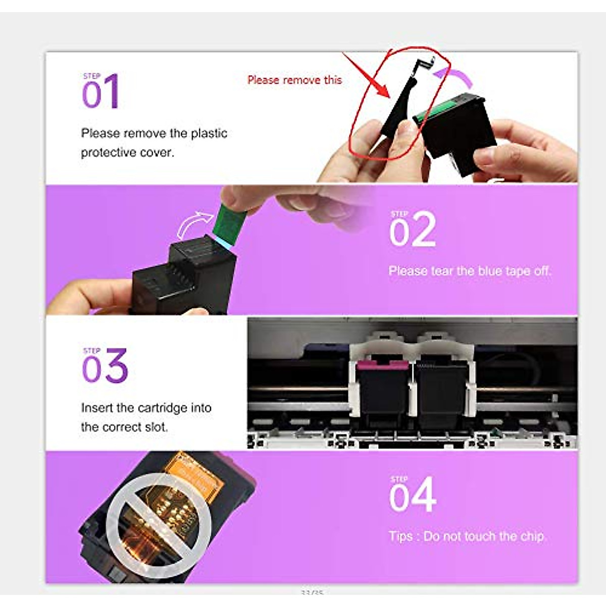 ColoWorld Remanufactured Ink Cartridge Replacement for HP 21 22 21XL 22XL Used with HP OfficeJet 5610 4315 J3680 DeskJet F2210 F4180 F380 F300 F4140 D1455 3940 F335 PSC 1410 Printer (1 Black, 1 Color)