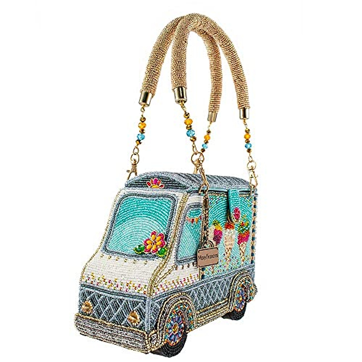 Mary Frances Here's the Scoop Top Handle Ice Cream Truck Handbag, Multi