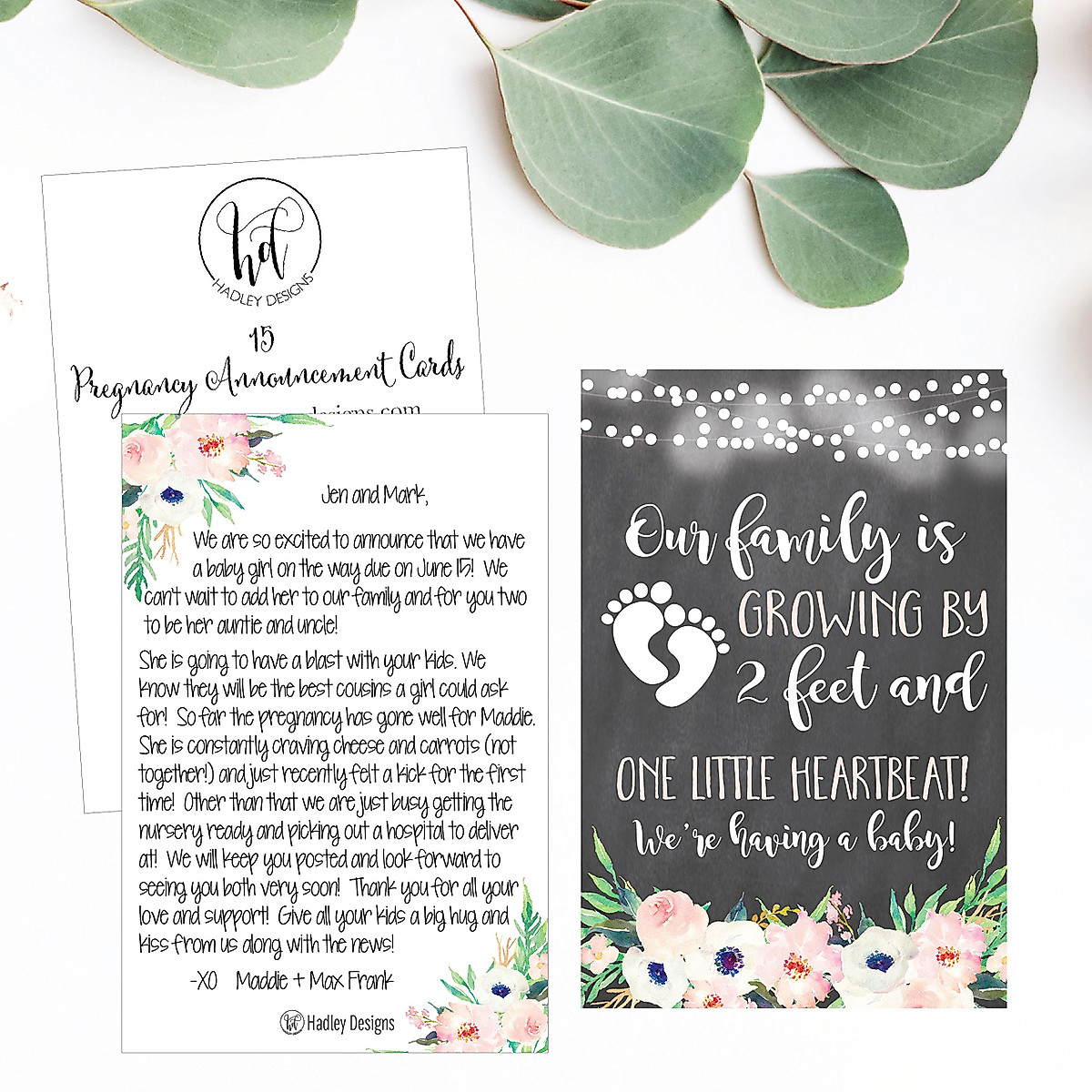 25 Pregnancy Announcement Card Set, We're Expecting Baby Surprise Having Birth Reveal Only Best Friends Get Promoted To Auntie Aunt Uncle Grandpa Grandma Grandparent Sister Brother Family Dad Mom