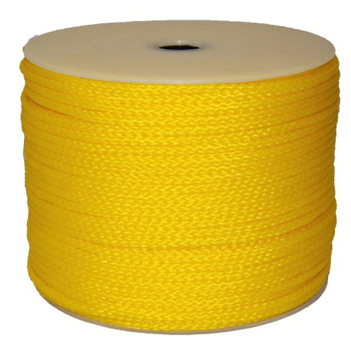 T.W Evans Cordage 27-301 1/4-Inch by 250-Feet Hollow Braid Polypro Rope, Yellow