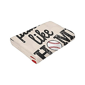 Love Baseball Soft Blanket Warm Cozy Throw Blanket Lightweight Home Blankets Bed Couch Sofa 50"X40"