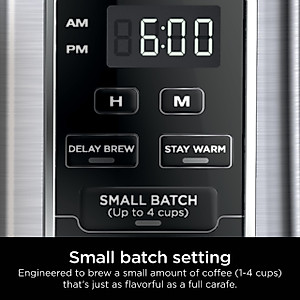 Ninja CE251 Programmable Brewer, with 12-cup Glass Carafe, Black and Stainless Steel Finish