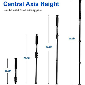 Camera Tripod 69 Inch, Patented 3-Way Swivel Portable Phone Tripod Professional Aluminum Alloy Travel Phone Camera Stand Monopod for Canon Nikon GoPro DSLR, DV Video Camcorder, Smartphone