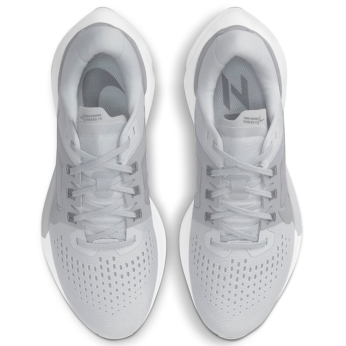 Nike Women's Air Zoom Vomero 15 Running Shoe, Pure Platinum/Metallic Silver, 9 M US