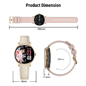 Holiday Smart Watches for Women with Answer Make Calls, 1.32" Ladies Fitness Watch with Heart Rate Monitor Sleep Step Counter Tracker, IP68 Waterproof Smartwatch for Android iOS Phone (2 Straps)