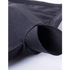 CRZ YOGA Seamless Workout Tank Tops for Women Racerback Athletic Camisole Sports Shirts with Built in Bra Black Medium