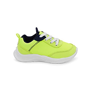 OshKosh B'Gosh Boy's Ajax Athletic Sneaker, Lime, 7 Toddler
