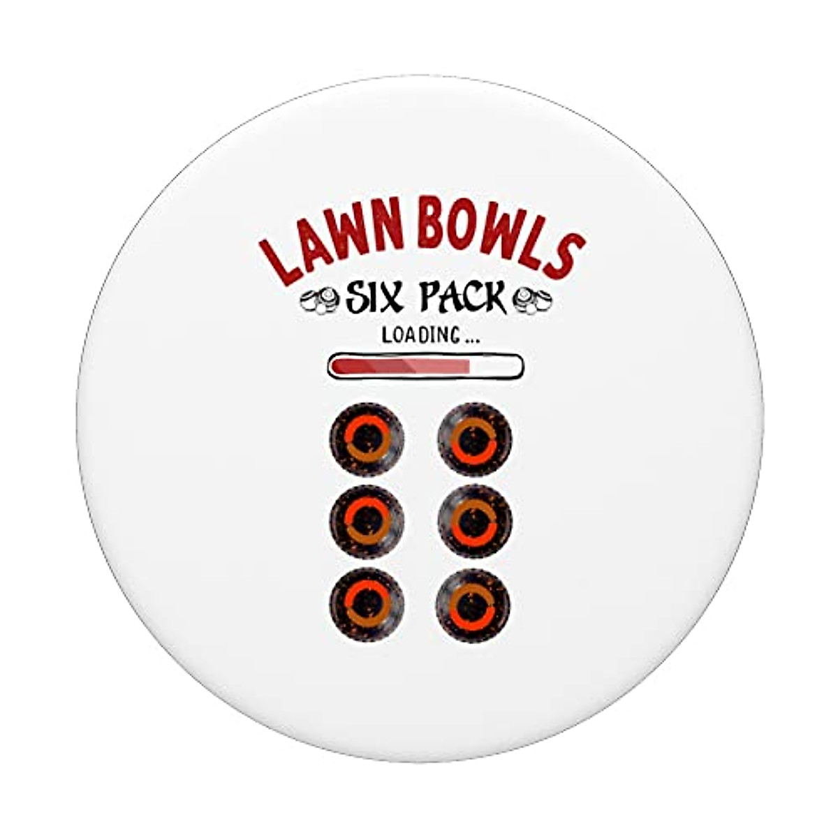 Funny Lawn Bowls Six Pack Idea For Women & Lawn Bowling PopSockets Swappable PopGrip