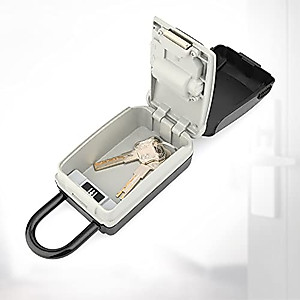 Key Lock Box for Outside - Lock Box for House Keys - Key Lockbox for Key Storage Outdoor, 4 Digit Combination Lock Box for Outside Realtors Garage Spare Keys