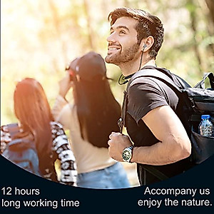 ZXQ Q2 Wireless Neckband Bluetooth Headphones, Neckband Earbuds with Magnetic, Sport Earphones with Microphone,12 Hours Playtime Lightweight Sweatproof for Workout with Carry Case Ear Hook(Grey)