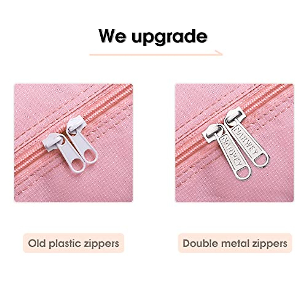 Narwey For Spirit Airlines Foldable Travel Duffel Bag Tote Carry on Luggage Sport Duffle Weekender Overnight for Women and Girls (1112 Pink)